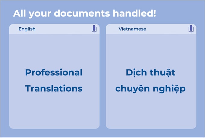 Provide top tier english to vietnamese translation services by ...
