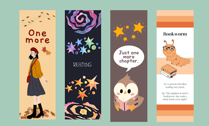 Create professional bookmark design in 12 hours by Lovishfoujdar | Fiverr