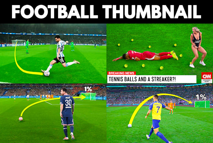 Design eye catchy football or soccer youtube thumbnails by Yassirezr ...