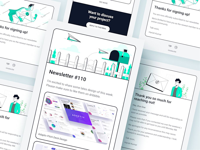 Do responsive html, css email templates by Desiger_o | Fiverr