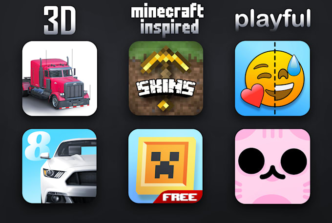 Design fresh mobile game icon by Kamnevsimon | Fiverr