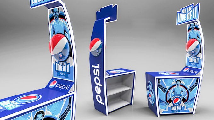 Do creative 3d model for product, posm display, floor stand by ...