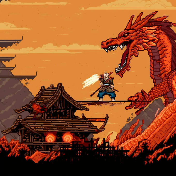 Create custom 8bit creations by Badical | Fiverr