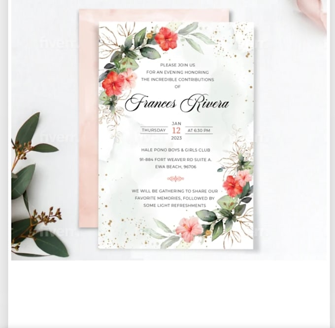 Design the most beautiful wedding invitation by Rabictrans | Fiverr