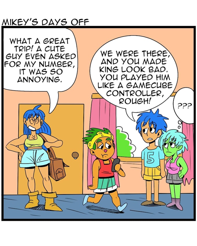 Draw comic strip and cartoon with 4 panel for your comic story by Haven ...