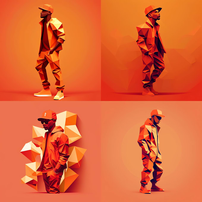 Create stunning ai polygon art for you by Skill_swiss | Fiverr