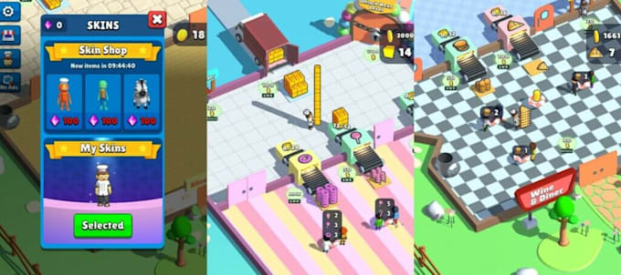 Do unique hyper casual, arcade idle games using any engine by Frank_sho | Fiverr