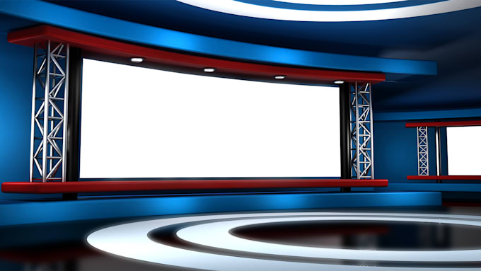 Create a 3d 4k virtual studio set by Coostudio | Fiverr