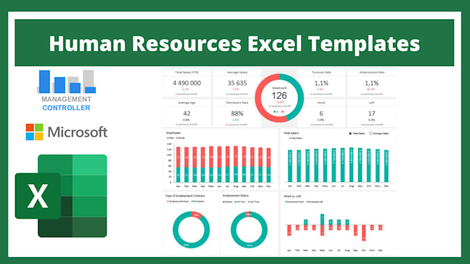 Design human resource management excel template by Hrservicepro | Fiverr