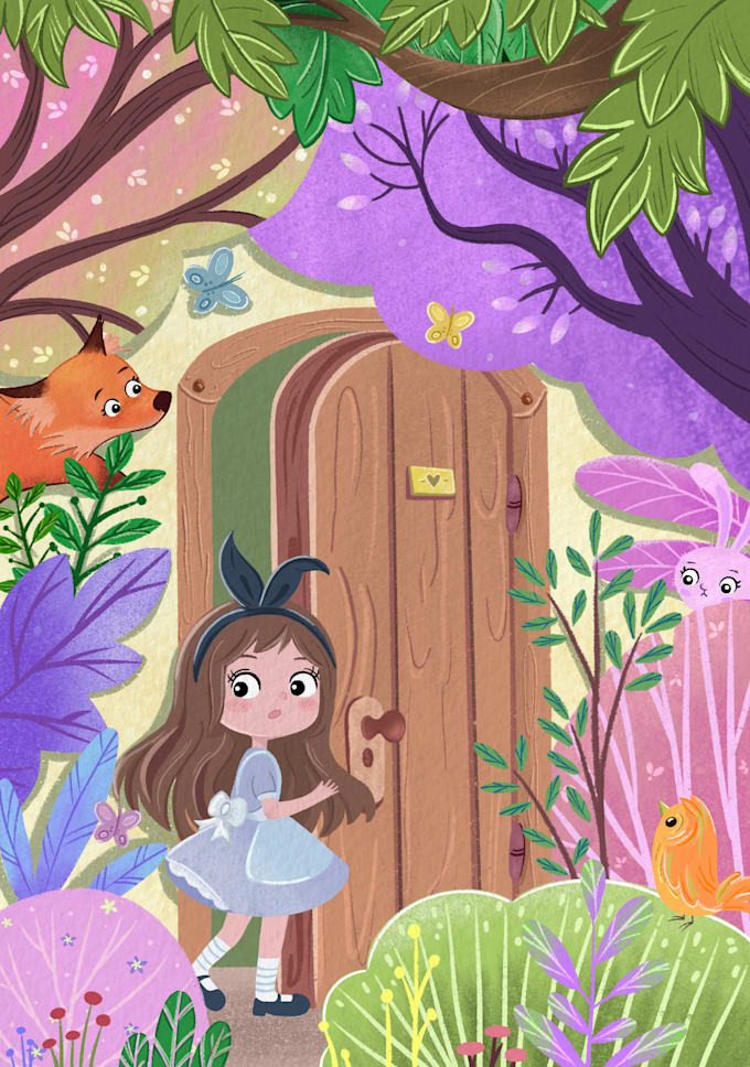 Draw cute children book illustrations and book covers by Art_elizabeth ...