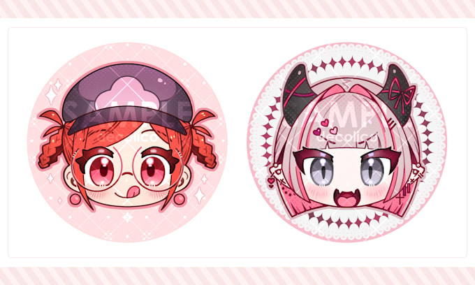 Draw a mini chibi character for you by Decolico | Fiverr