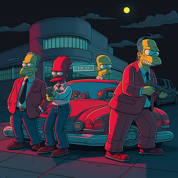 Create customized pictures in the style of the simpsons by Fynn_ai | Fiverr