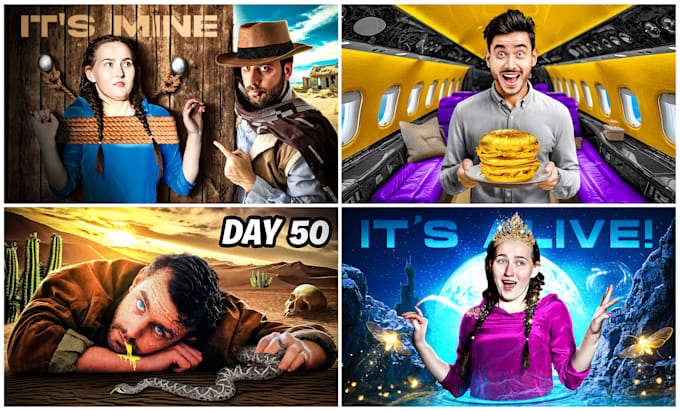 Create the best youtube thumbnail design ever by Wajahat_ale | Fiverr