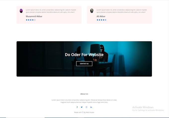 Design professional, responsive website using html,css and js by Muzammilakba535 | Fiverr