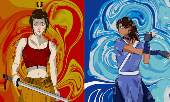 Draw Your Favorite Anime Cartoon Or Comic Character By Hashkuun Fiverr