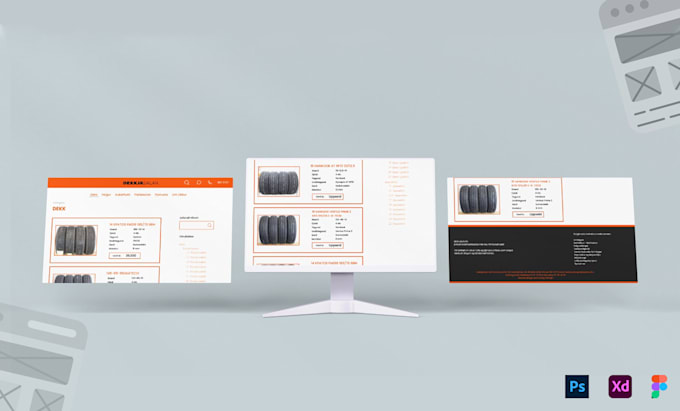 Design ui ux prototype wireframes using figma or adobe xd by Artistic ...