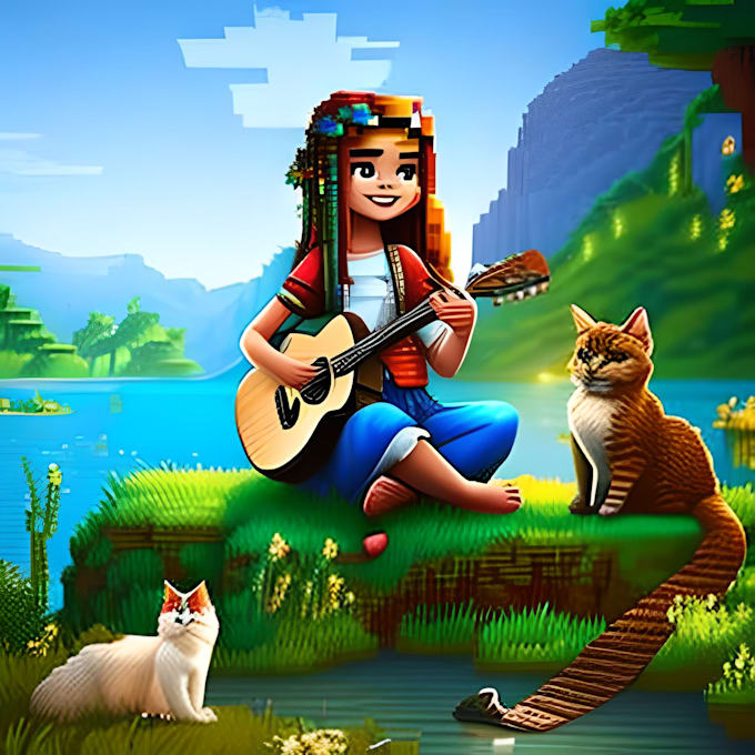 Create your avatars and characters in minecraft pixels style by Illustratorhere | Fiverr