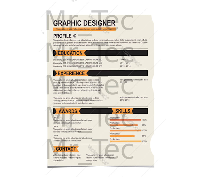 Create professional cv resume for jobs and other by Mr_tec_studio | Fiverr