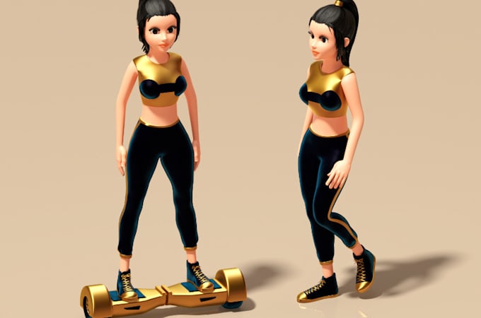 Create a realistic 3d character modeling, rigging, game character design by Amelucus | Fiverr