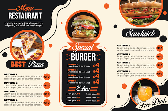 Design awesome modern restaurant menu, food menu quickly by Charhbili ...