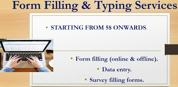 Accurate professional form filling service by Ranaformfilling | Fiverr