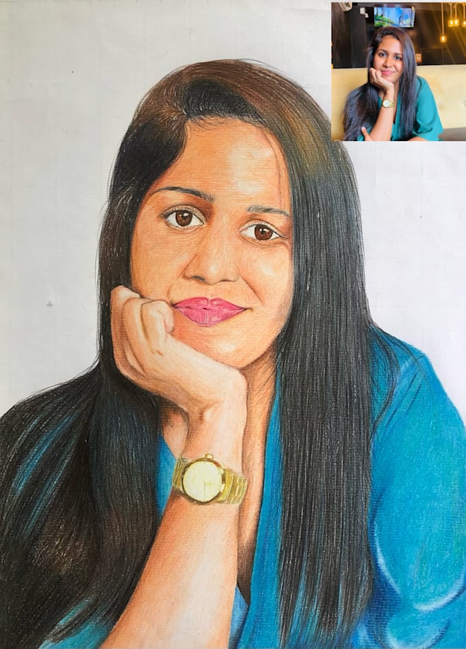 Draw a realistic pencil sketch, portrait from any photo by Dulaanji ...