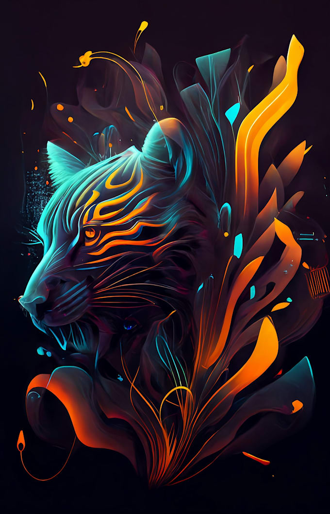 Create custom neon animals packs with midjourney ai by Valerio_salvati | Fiverr