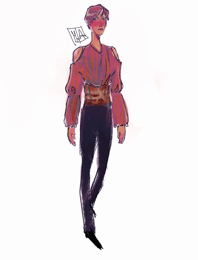 Draw your personal character by Speakingsilence | Fiverr