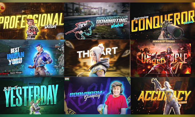 Design eye catchy youtube gaming thumbnail in 5 hours by Pho3nix_gfx ...