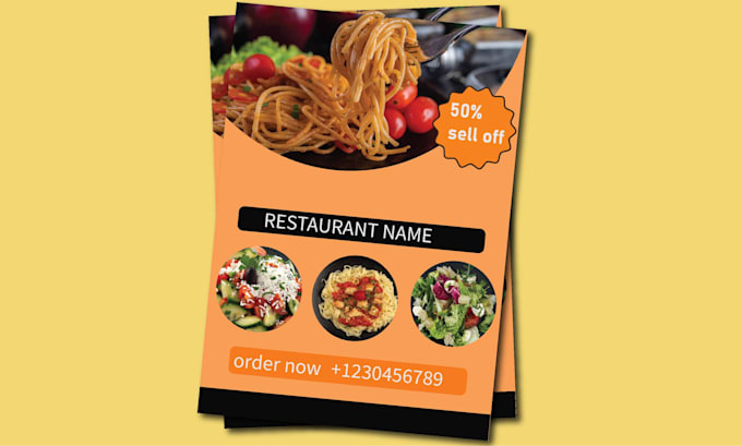 Design amazing food flyers, restaurant menus, and poster by Umair_gfxs ...