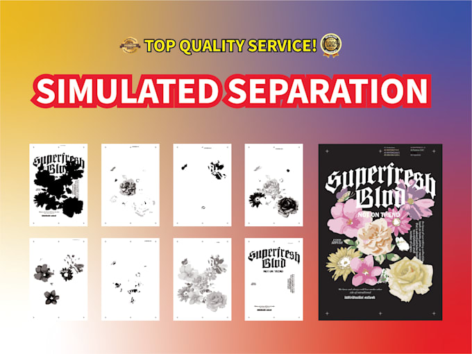 Professional color separation services for printing and design by ...