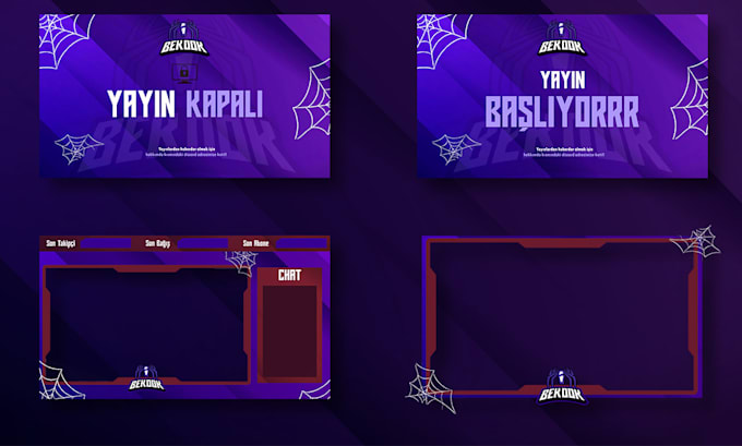 Design streamer package for your channel by Bekook | Fiverr