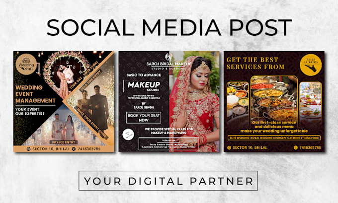 Design creative social media posts for facebook, instagram by ...