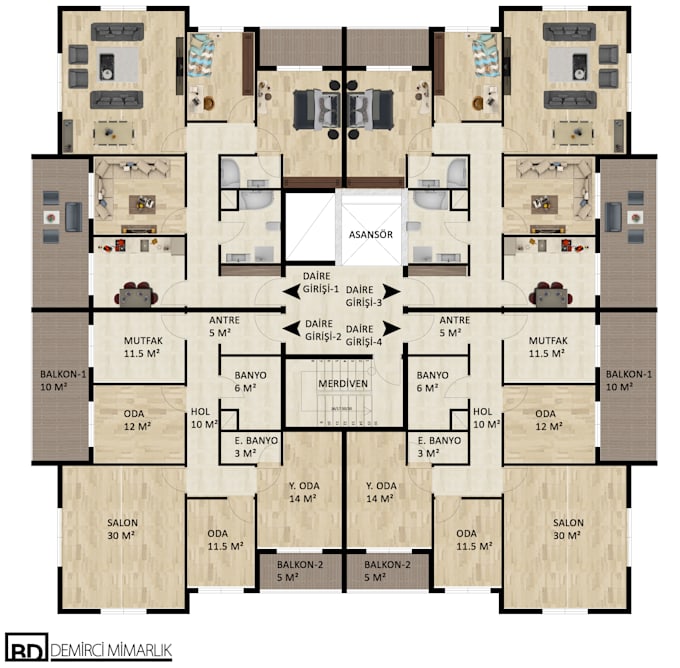 Create architectural 2d floor plans, 2d colored plans and 3d model ...