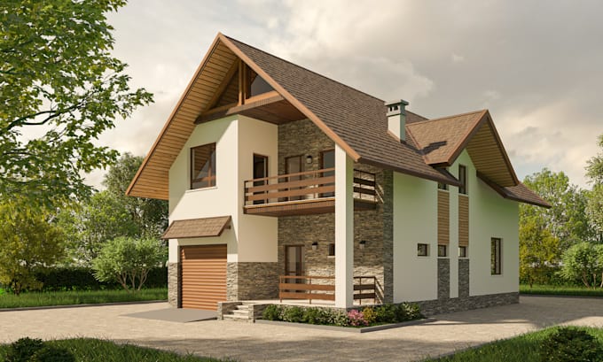 Create a realistic 3d exterior rendering by Adkhamomonov | Fiverr