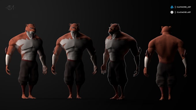 Make a stylized 3d character for your game by Claytonmoreira | Fiverr