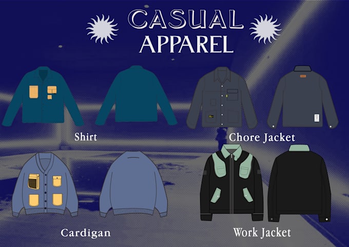 Create apparel product technical drawing for your brand by ...