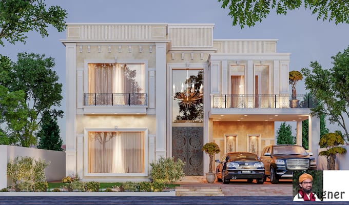 Render realistic exterior rendering for architectural 3d model by D ...
