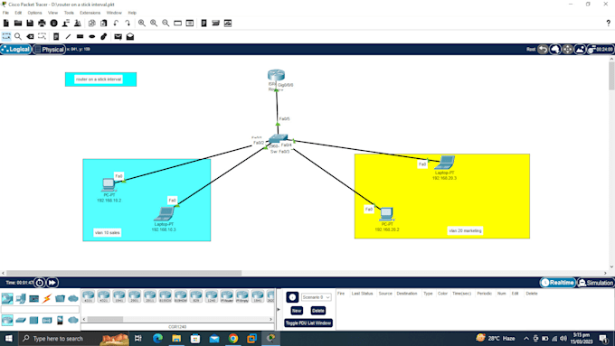 Do packet tracer projects for you by U_b1a68ddb3127 | Fiverr