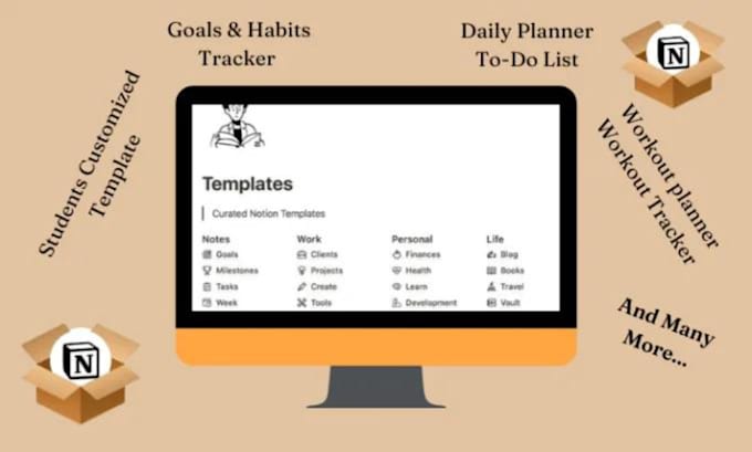 Build A Custom Notion Template And Setup Notion Workspace By Jasmine05