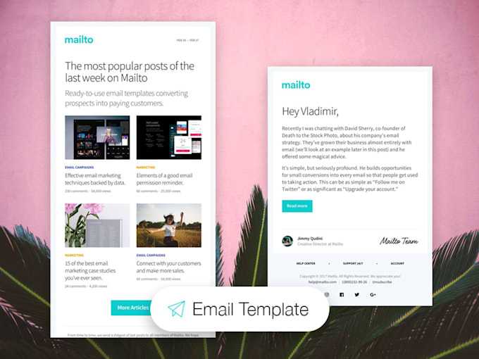 Design a professional html email template or newsletter by M_tayyab_007 ...