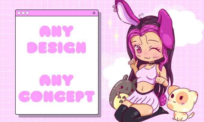 Create custom cute chibi avatars for you by Voidbunii | Fiverr