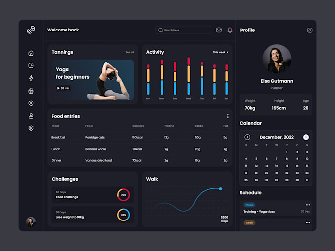 Design awesome dashboard ui and ux by Jinkal1504 | Fiverr