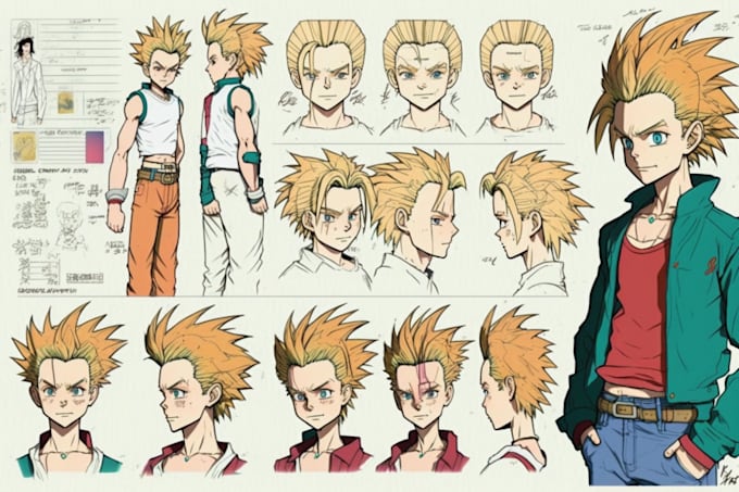 Create a cool concept art or character design sheet by Osa_khan | Fiverr