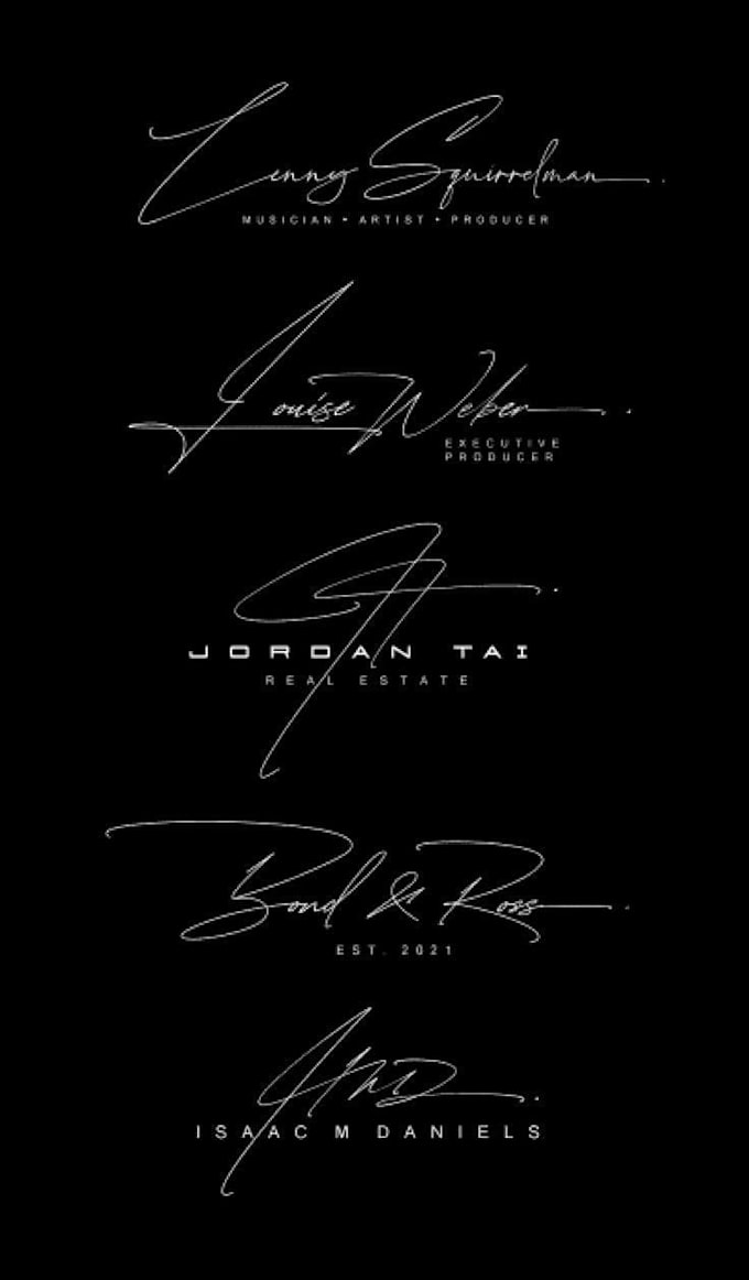 Design luxury, cursive, handwritten and signature logo for your brand ...