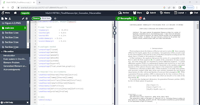 Convert and create any document to latex using overleaf by Johncarlo05 | Fiverr