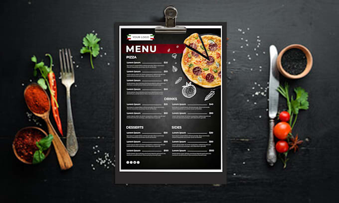 Do modern restaurant menu design by Mr_shuvo1 | Fiverr