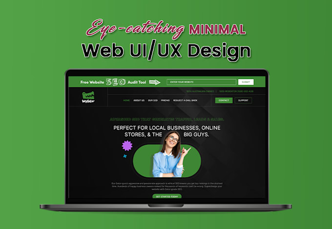 Create eye catching website ui and ux design on figma, xd by Harshana ...