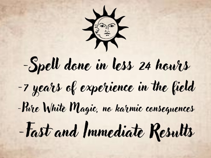 Do a powerful and permanent good luck spell by Solanaspells | Fiverr