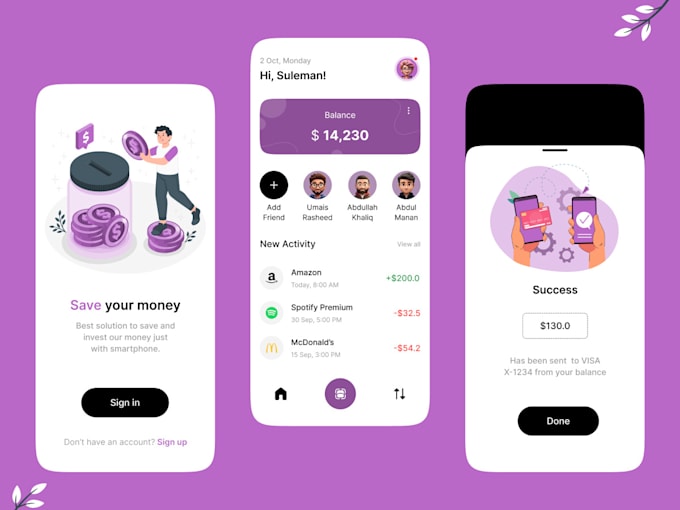 Create trendy mobile app ui design , figma app design, ui ux by Sheikhsulema652 | Fiverr